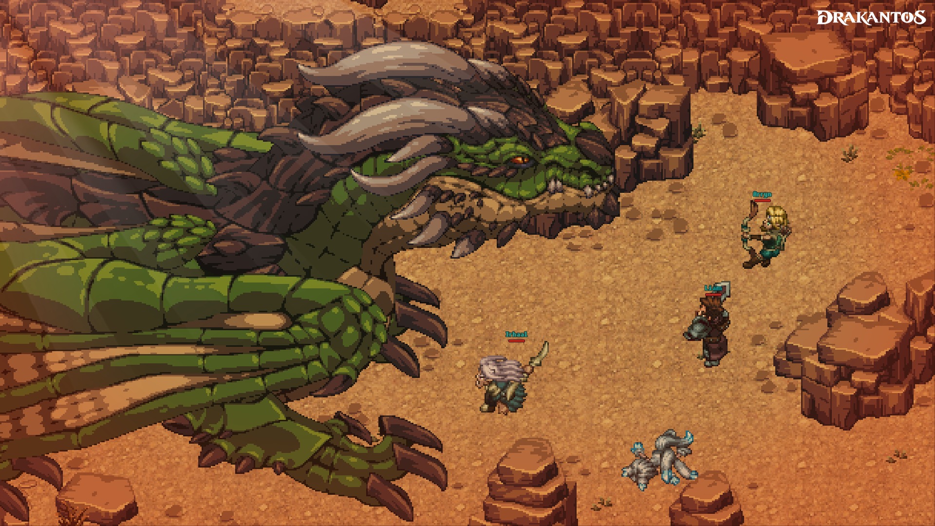 Drakantos: Free-to-Play Pixel MMORPG Launching Soon on Steam