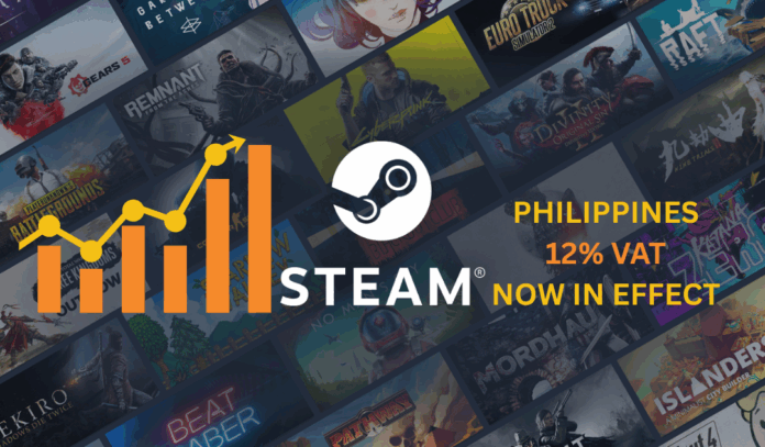 Steam Game Prices Now Include 12% VAT in the Philippines